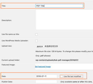 Sort PDFs / documents by date / title / custom / last modified - BannerSky